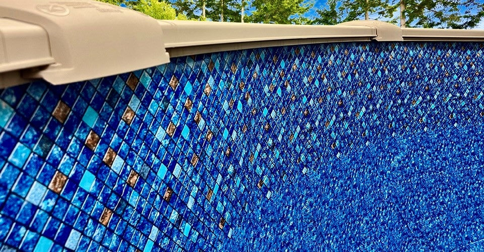 15' Round Overlap Bahama Blue Liner - 25 Gauge – The Pool Factory