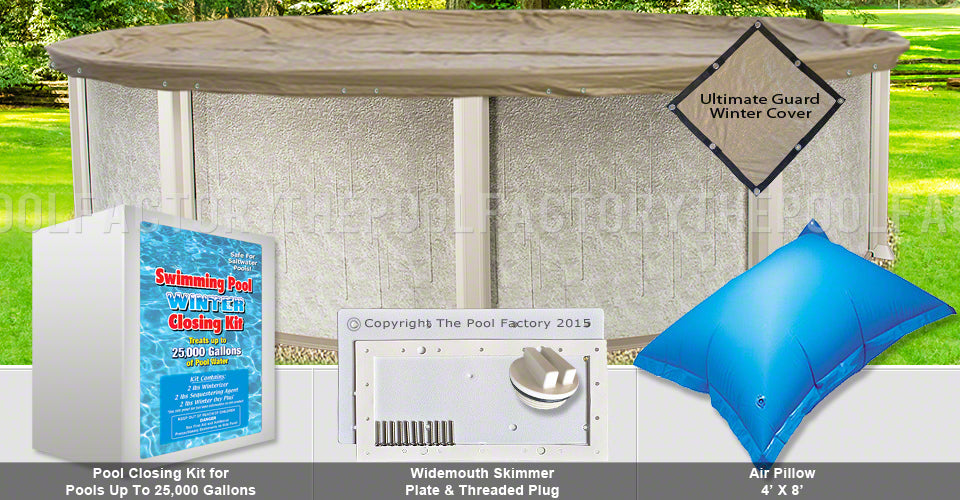 24' Round Ultimate Closing Package (WideMouth Plate) – The Pool Factory