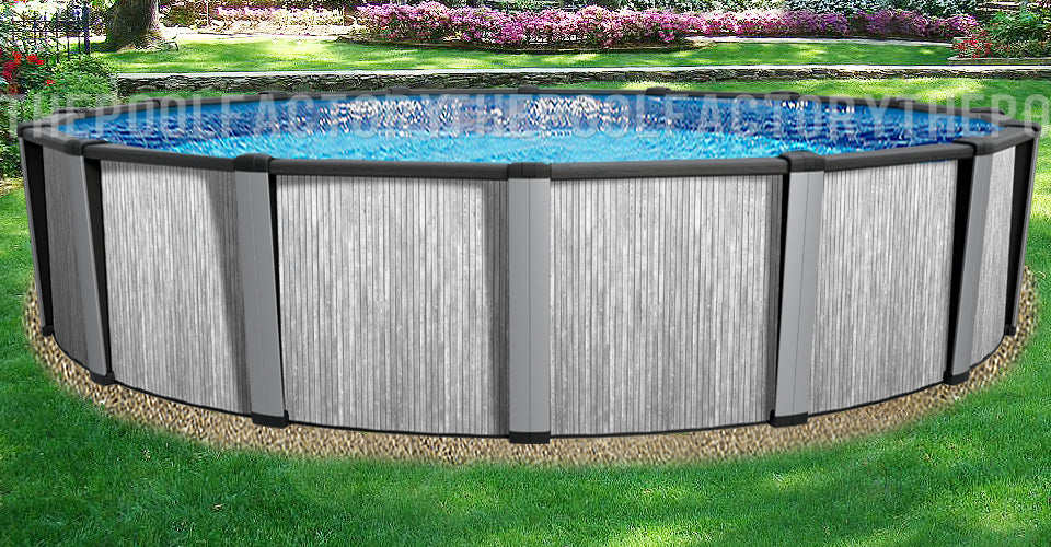 33'x54" Tribeca Round Above Ground Pool – The Pool Factory